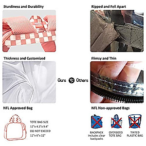 mommore Clear Backpack Durable Clear Bookbags Transparent Backpack for Work, Security