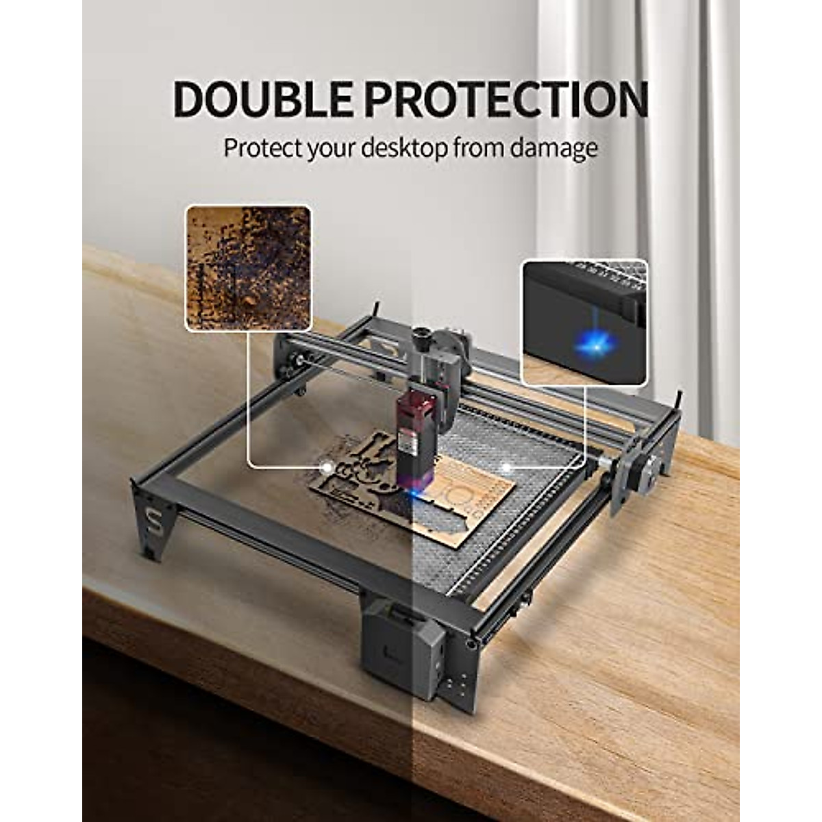 Honeycomb Working Table, The Accessories for Laser Cutter, for Fast Heat Dissipation and Desktop-Protecting, Compatible with All Laser Cutter, 15.7"x 15.7"x 0.86"