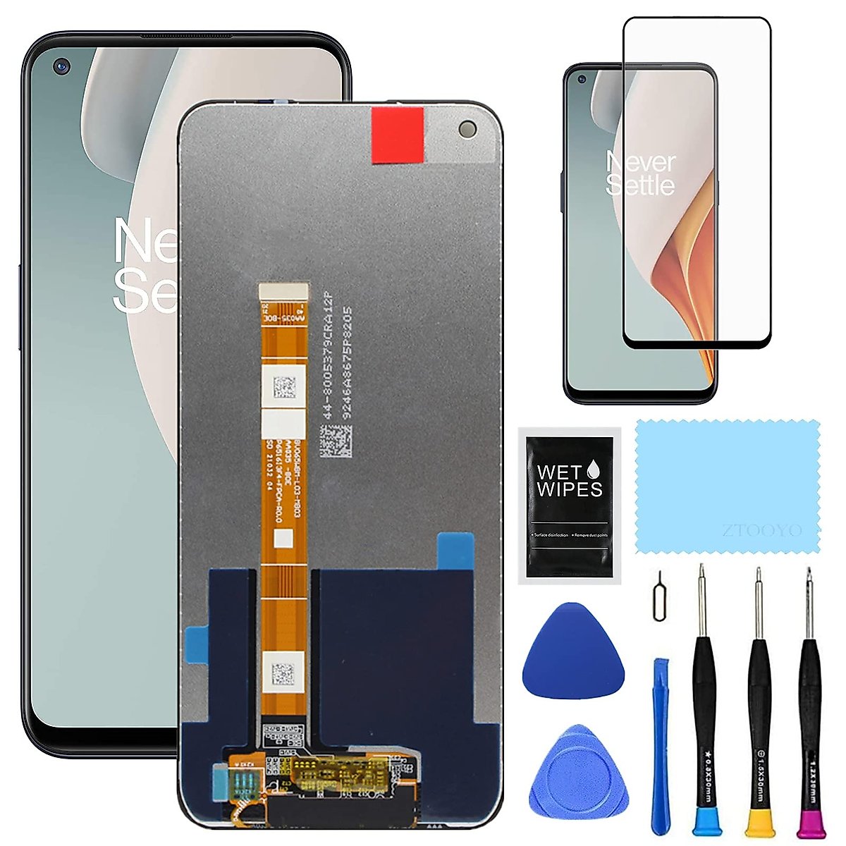 for OnePlus Nord N100 Screen Replacement kit for Nord N100 LCD Display Touch Screen Assembly with Tools BE2013 BE2015 BE2011 6.52 inch