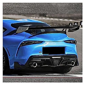 Carbon Fiber Rear Roof Spoiler Wing Trunk Lip Boot Cover Car Styling Compatible for Toyota Supra A90 2019-2020 (Color : Gloss Black)