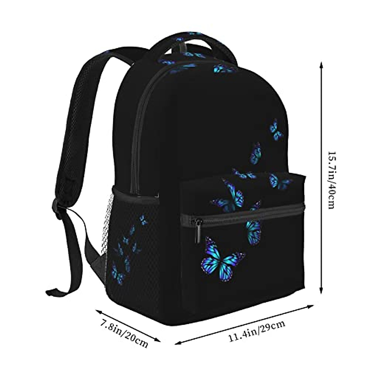 Butterfly Backpack Animal Laptop Backpack Women Tablet Travel Picnic Women Bag Laptop Bag Cute Travel Bag
