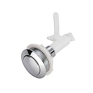 DLOETT Closestool Water Tank Push Button Vintage Round Single Key Flush Button Toilet Water Tank Accessories