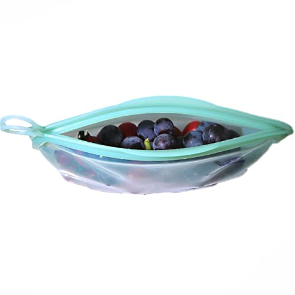 Gaia's Eco Kitchen Multipurpose Reusable Food Storage Bags - Silicone Pouches - Leakproof, Sustainable - Fresh & Frozen Meals, Snacks, On-The-Go - Freezer, Oven, Microwave, Dishwasher Safe - 3 Pack (16 oz, 30 oz, & 50 oz)