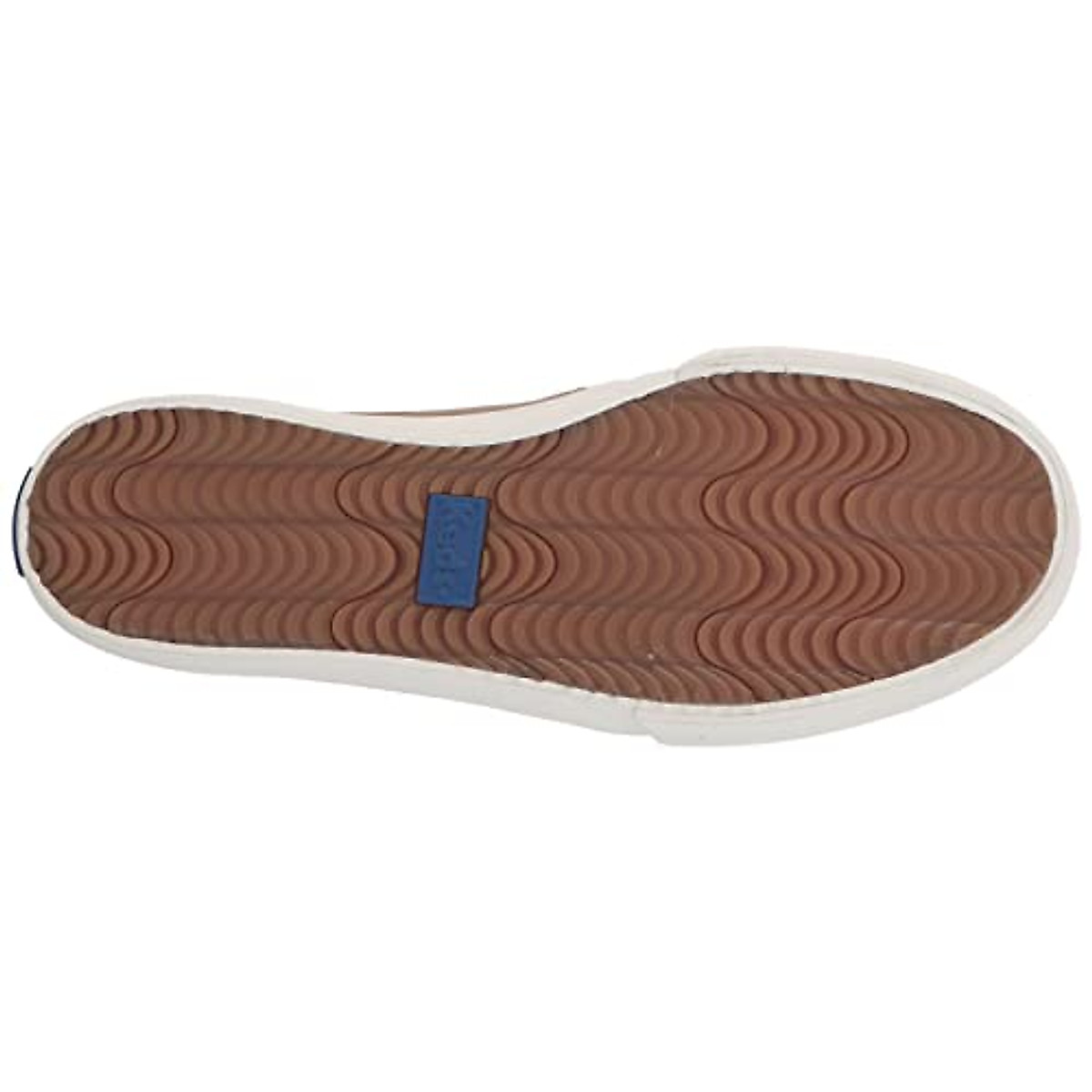 Keds Women's Double Decker Slip ON Sneaker, Tan Leather, 8.5