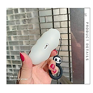 Airpods Pro Case, 3D Cute Cartoon Ghost Compatible with Apple Airpods 3&Pro, Airpods Pro Accessories Shockproof Protective Silicone Cover and Skin for Apple Airpods Pro Charging Case (Luminous Ghost)