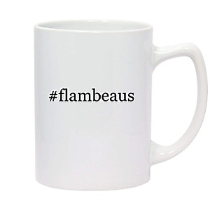 #flambeaus - 14oz Hashtag White Ceramic Statesman Coffee Mug