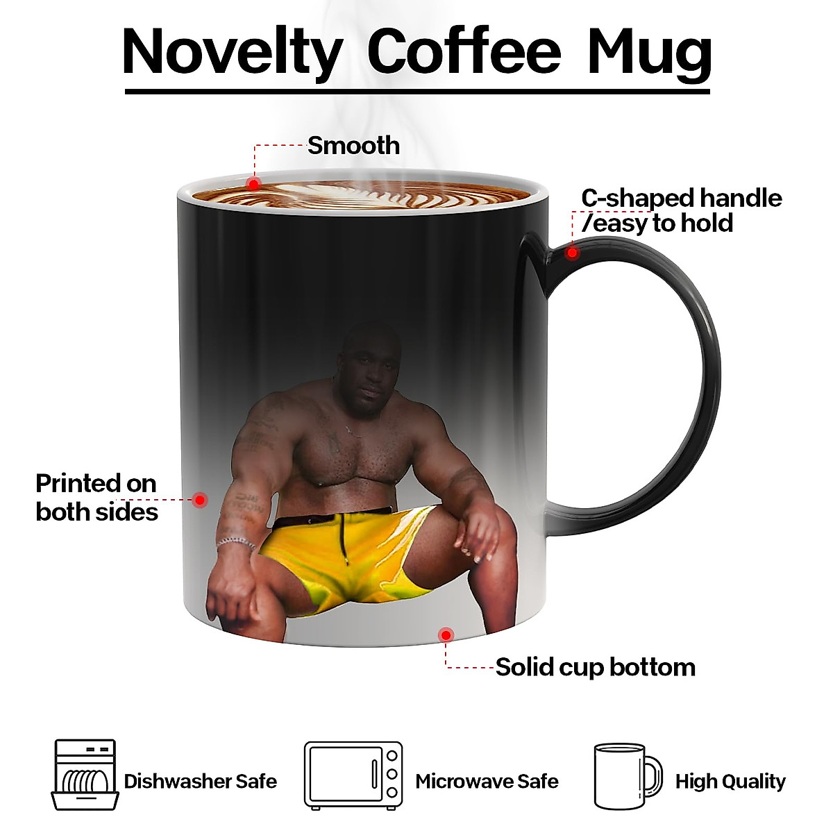 Funny Gifts for Men Women, White Elephant Gifts for Adults, Stocking Stuffers for Men Adults, Message Appears as it Heats, Novelty Gifts for Men Women, Christmas Gifts Birthday Prank Gifts,Office Joke