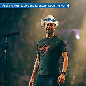 Fun Express Cowboy Hat For Men & Women - Set of 12 Hand Washable Cowboy Hats with Blue Bandana - Perfect for Western-Themed Events And For Parties of Any Size - Premium Quality, Comfortable & Durable