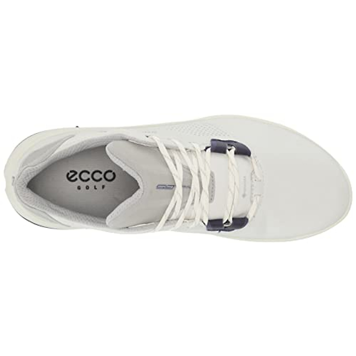 ECCO Men's Biom G5 Gore-TEX Waterproof Golf Shoe, White/Blue Depths, 11-11.5