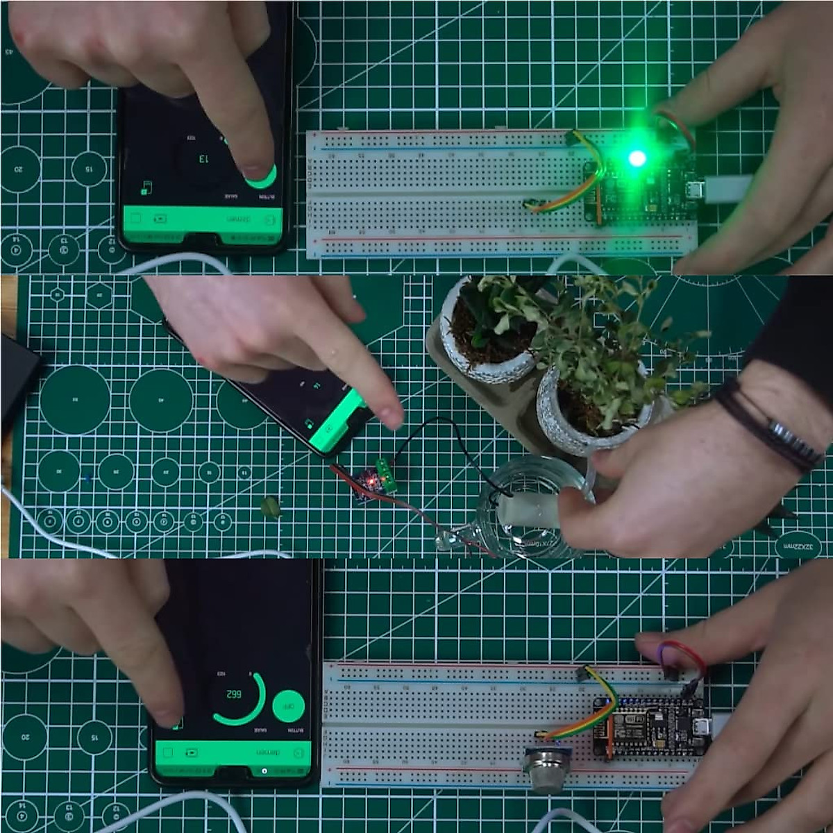 Robotistan Nodemcu ESP8266 IoT Starter Kit - Smart Electronic IoT Projects - DIY Automated Home Gadgets - WiFi Development Board with NodeMCU, Motors, LEDs, Sensors & More