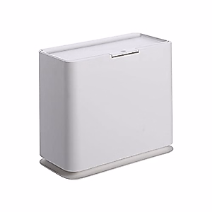 n/a 2 Grids Point Cover Narrow Type Toilet Trash Can Bathroom Kitchen Garbage Rubbish Bin