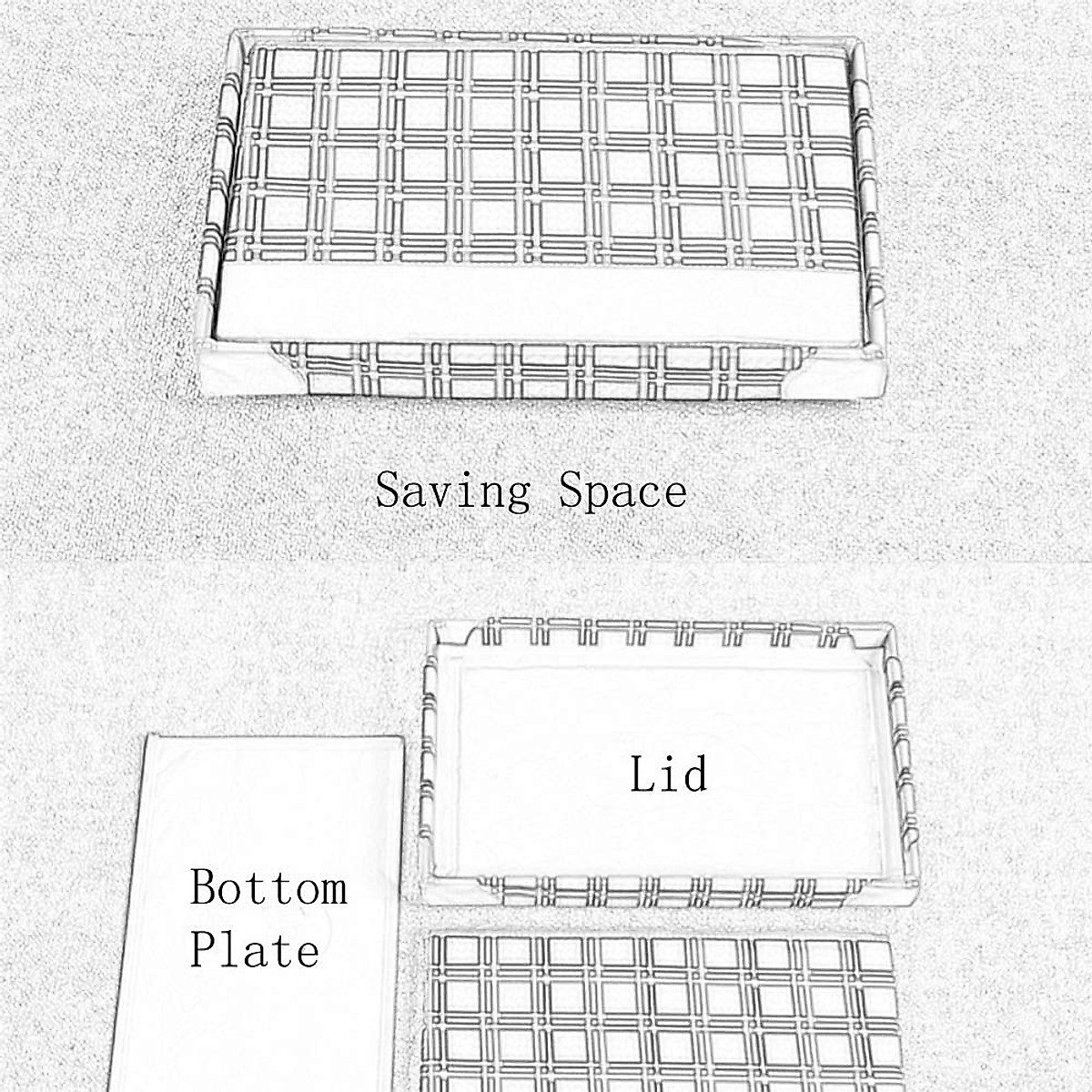 DANADESK Foldable Rectangular Storage Ottoman Footstool, Leather Shoes Bench Storage Bench Chest with Memory Foam seat Footrest Stool -Pink A M