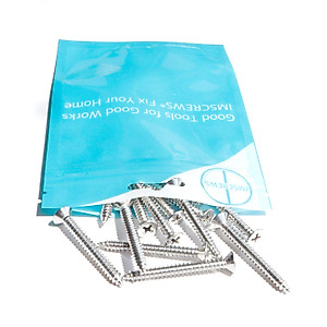 #10 x 1-3/4" Wood Screws, Self-Tapping Cabinet Screws 25pcs, Flat Head 18/8 Stainless Steel Sheet Metal Screws Countersunk Phillips Drive for Indoor and Outdoor Wooden Working by IMSCREWS