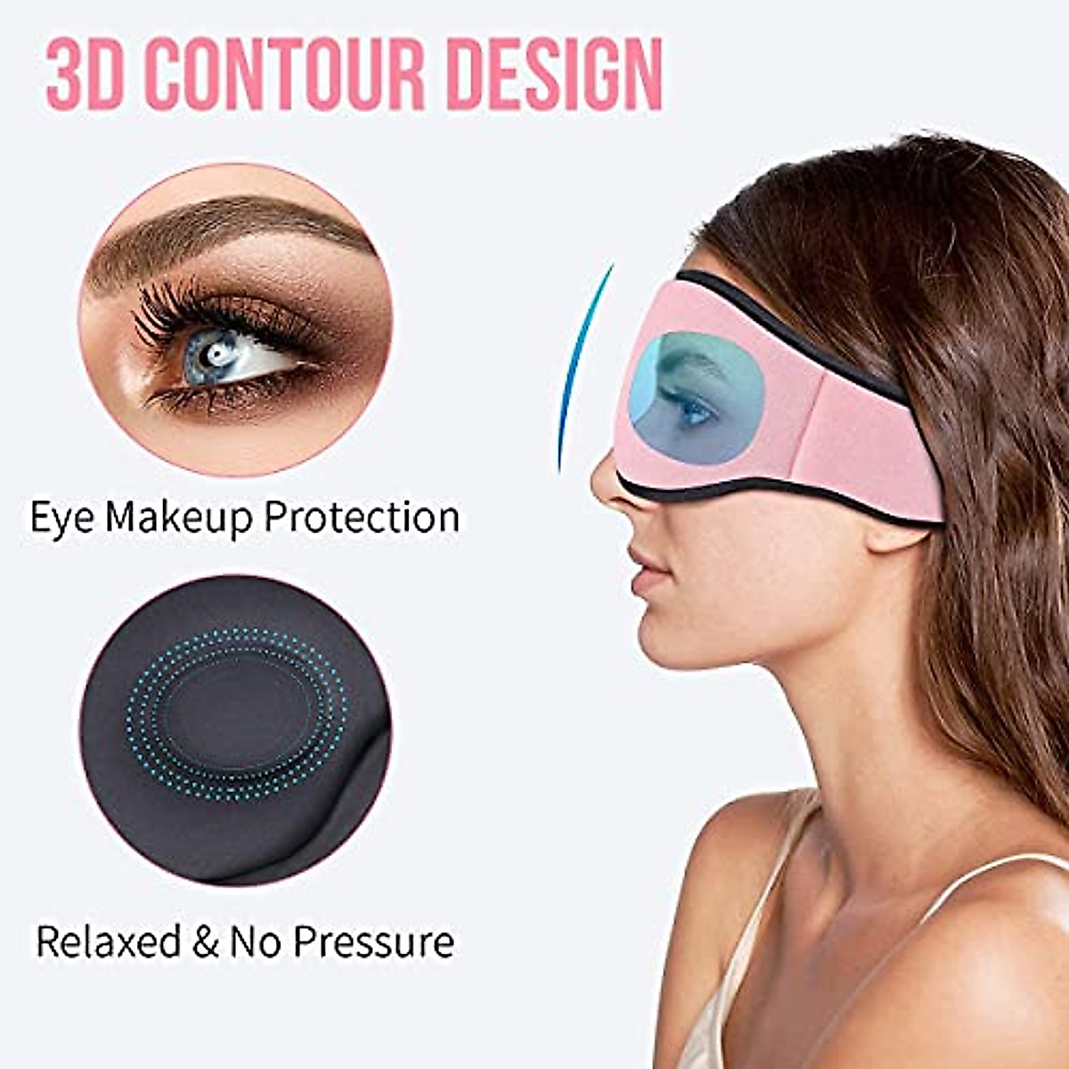 MUSICOZY Ear Warmers Earmuffs Sleep Headphones Bluetooth Headband Eye Mask Sleeping Earbuds for Winter Side Sleepers Workout Running Insomnia Travel Yoga Office Cool Gadgets Tech Unique Gifts, 2 Pack