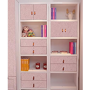 GloryTik 17.7"X78.7" Pink Wallpaper Peel and Stick Silk Textured Wallpaper Pink Contact Paper Self Adhesive Removable Wallpaper Thicken Wallpaper for Bedroom Walls Cabinet Decoration Vinyl Rolls