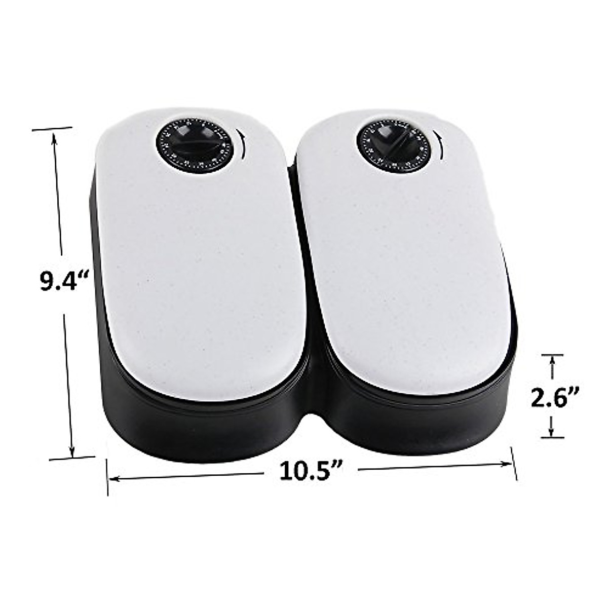 2-Meal Automatic Pet Food Feeder for Dogs & Cats, Pet Food Dispenser for 2 Meals Within 48 Hours, Free Ice Pack Included to Keep Food Fresh