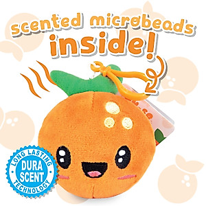Scentco Fruit Troop Backpack Buddies - Scented Plush Toy Clips (Orange)