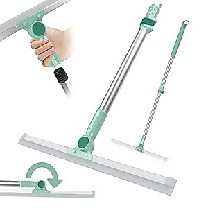 Silicone Floor Scraper, 2024 New Rubber Squeegee Broom for Sweeping Indoor, Multifunction Magic Floor Broom Household Cleaning Broom for Floor Bathroom Kitchen Shower Tile Pet Hair Glass (3, M)