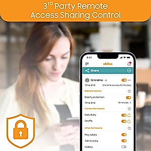 Chillax Giraffe Pro Smart Baby Monitor – WiFi Baby Monitor with Full HD 1080p Camera and 4.3” Video Parent Unit, Privacy Protection Switch, Auto Dimming LED, Gooseneck, 2-Way Audio, Night Vision
