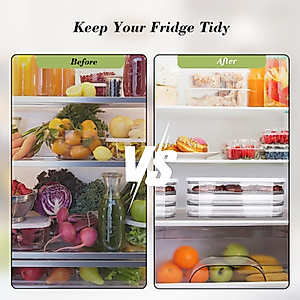 Dualshine Deli Meat Container for Fridge Lunch Meat Container for Refrigerator with Clip Deli Containers with Lids Bacon and Cheese Container for Fridge