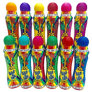 Dab-O-Ink 3oz Bingo Daubers - Mixed Colors - 12ct
