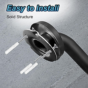 Handicap Grab Bars, 2 Pack 24 Inch Shower Grab Bar for Seniors, 304 Stainless Steel ADA Grab Bars for Bathtubs and Showers, Toilet, Safety Shower Handles for Elderly, Disabled, Injury (Matte Black)