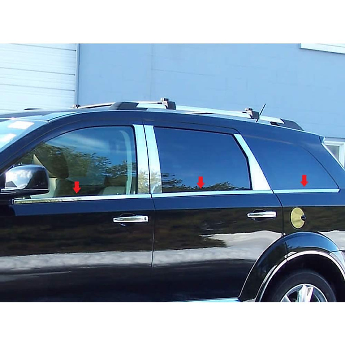 QAA is Compatible with 2009-2020 Dodge Journey 6 Piece Stainless Window Sill Trim Set WS49945