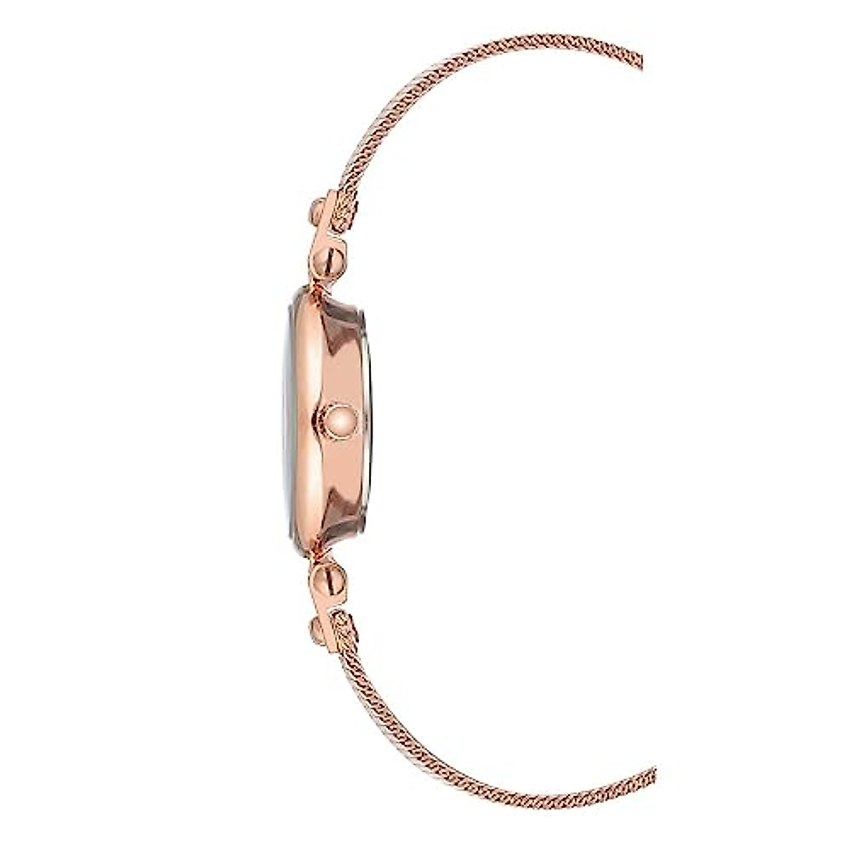 Anne Klein Women's Quartz Metal and Stainless Steel Dress Watch, Color:Rose Gold-Toned