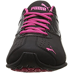 PUMA Women's Tazon 6 WN's fm Cross-Trainer Shoe, Black Silver/Beetroot Purple, 8 M US