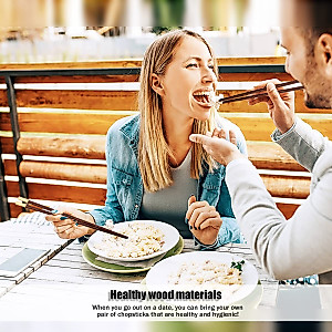 Chopsticks,Chopsticks Reusable,Wooden Chop Sticks,With Exquisite wooden box packaging,Sushi Wood Chopsticks,For Kitchen, Dining Room,Gourmet,Noodles,Hot Pot,etc(Long:25cm)