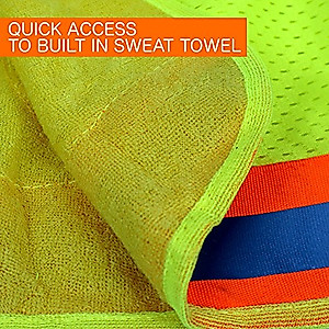 Best Ever PRO-MADE X1 Hard Hat Sun Shade. Premium Neck Shield with Secure-Fit Fasteners & Built in Sweat Towel. Fits Full & Standard Brim Safety Helmets. for Construction Use. Hard Hat Not Included