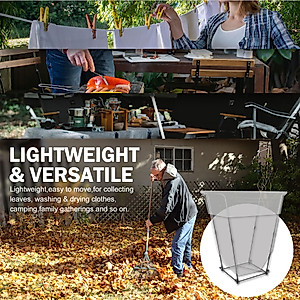 Metal Trash Bag Holder - Garbage Bag Holder Frame Holds 30-45 Gallon Bags-Multi-Use Outdoor Leaf Bag Stand for Yard Camping Garden Lawn Party Supplies (1PC)