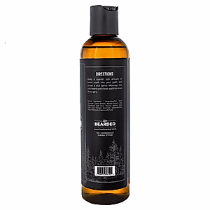 Live Bearded Beard Wash - 1880 - Beard and Face Wash - 8 fl. oz. - Water-Based Formula with All-Natural Ingredients for a Gentle, Deep Cleanse - Made in the USA