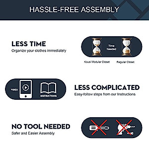 JYYG Wardrobe006 Portable Wardrobe Closets, 42"x14"x56", White