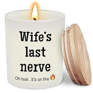 Wife Gifts from Husband - Gifts for Wife, Her, Fiance - Wedding Anniversary, Mothers Day Gifts, Birthday Gifts for Wife - Romantic Gifts Ideas - Cool I Love You Gifts for Her - Funny Scented Candle
