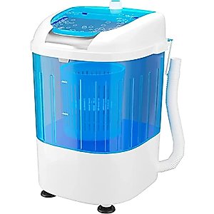 MEDIMALL Portable Washing Machine, Mini Washer and Dryer Combo w/ 5.5lbs Washing Capacity, Spin Cycle Basket, Drain Hose, Semi-Automatic Laundry Machine for RVs Camping Apartments Dorms
