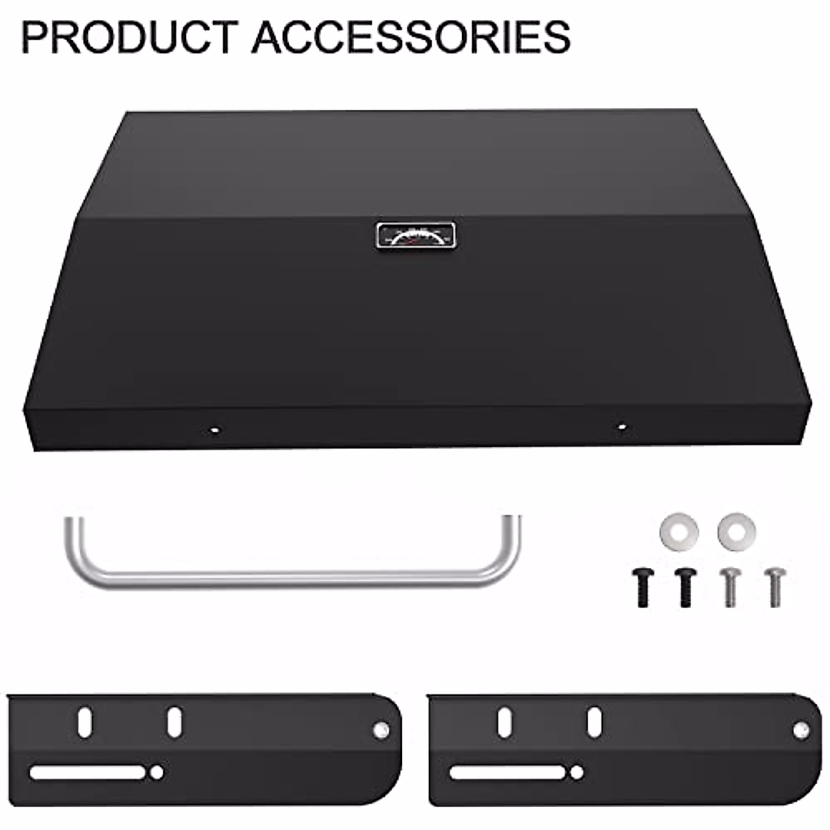 Upgrade Hinged Lid with Thermometer for Blackstone 28 Inch Griddle 1517 1605 1853, Griddle Grill Hard Cover Flat Top Lid Compatible with 28" Blackstone Griddle Lid & 28 inch Blackstone Griddle Cover