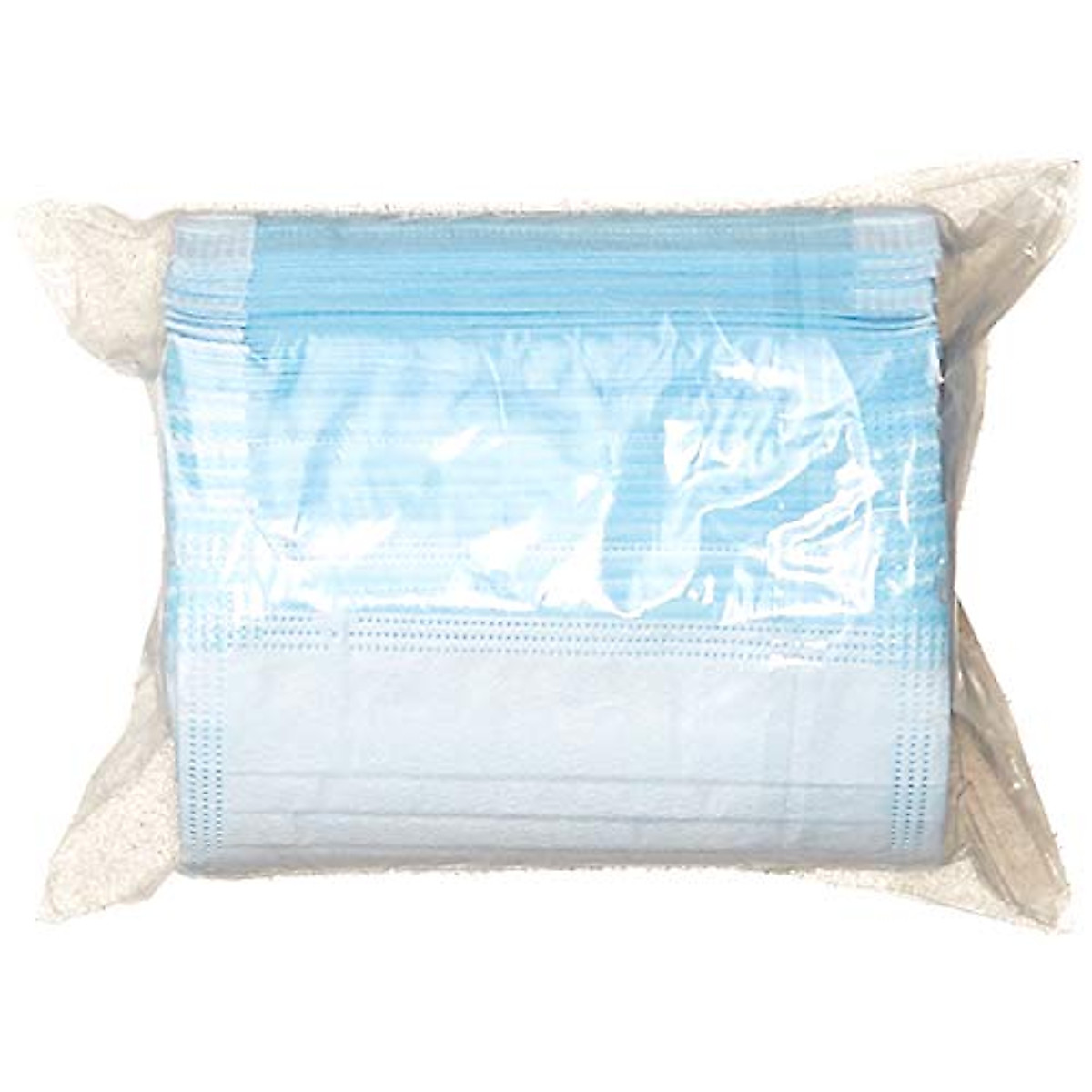 Single Use Pullout Comfort Earloop Disposable Face Mask (Pack of 50), Blue - Latex Free