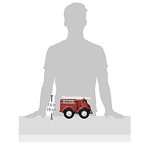 Green Toys Fire Truck, Red 4C - Pretend Play, Motor Skills, Kids Toy Vehicle. No BPA, phthalates, PVC. Dishwasher Safe, Recycled Plastic, Made in USA.