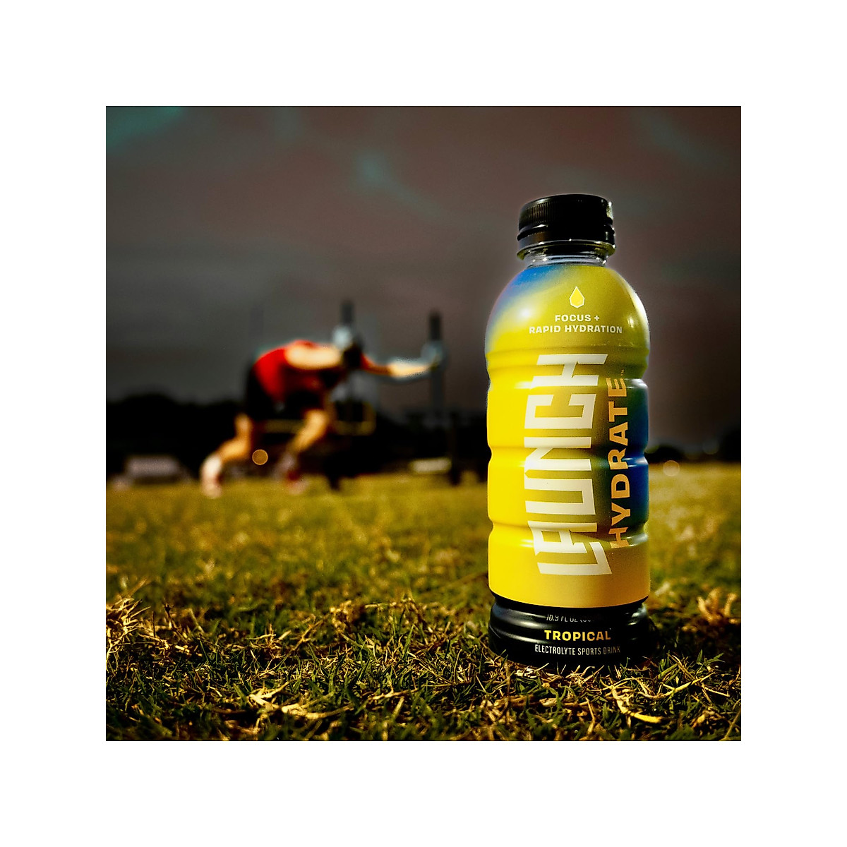 Launch Hydrate Sports Drink, Strawberry Lemon, 16 Fl Oz, Electrolytes, Vitamins and Minerals Packed, Perfect for Athletes, (Pack of 12)