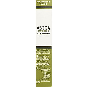 Astra Platinum Double Edge Safety Razor Blades ,100 Count (Pack of 1)