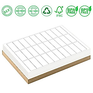 1" x 2-5/8" Address Labels 900 Labels Sticker Paper for Laser/Ink Jet Printer mailing Labels 8.5"×11" White 30 per Sheet