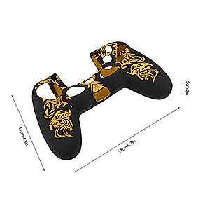 Soft Silicone Cover Skin Case for Sony Playstation 4 PS4 Controller(Yellow)