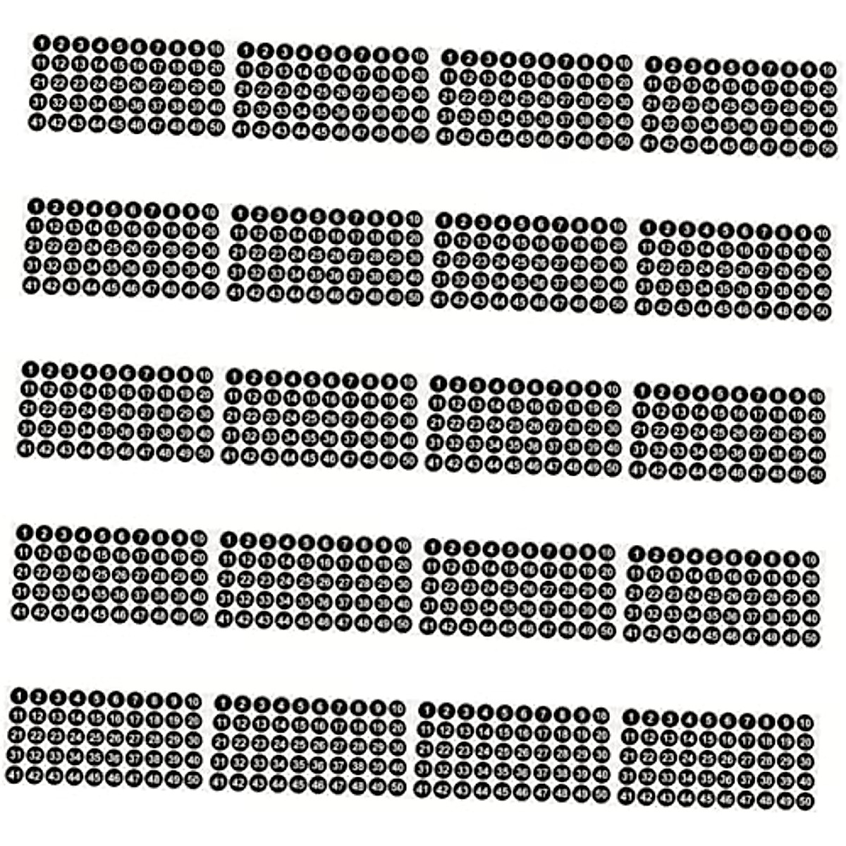Tofficu 60 Sheets Locker Self-Adhesive Organizing of Digital Mail Bins - Cm for Adhesive Inventory Classification Number Label Stickers Decals Tool Sticker Sign Office Vinyl Round