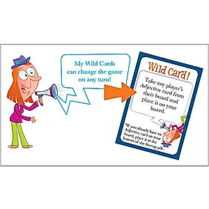 All Things Equal, Inc. Miss Bernard is a Wild Card- The My Weird School Game, Easy to Follow Rules, Educational, 2 to 4 Players, for Ages 6 to 10, Blue, White