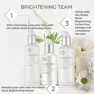 The Face Shop Whiteseed Brightening Serum | Deep Skin Brightening, Boost Moisturization & Pore Minimize | Skin Texture & Clarity Improvement, Dullness Reducing, 1.69 Fl Oz