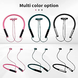 QINCHUANG Bluetooth Headphones 5.3 Wireless Earbuds IPX5 Waterproof & 12Hrs Long Battery Stereo Bass Earphones with UBS Body Running Headset with Gift Box Packaging for Workout Gym Sports Gift Black