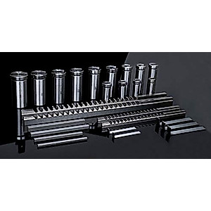 Accusize Industrial Tools No.70 Metric Hss Keyway Broach Set, 4 mm, 5 mm, 6 mm and 8 mm Keyway Size, Style B and C, 5100-0070