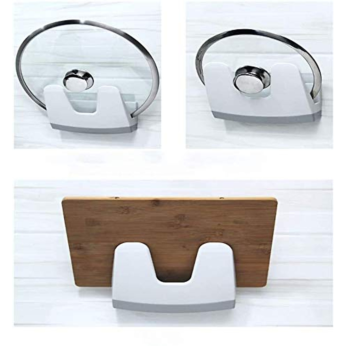 DRNKS Lid Drain Rack Cupboard Door Hanging Pan Lid Holder Storage Rack Organizer Stand For Holding And Detearing Cooking Spoon Truner Hot Pot Lids-Kitchen Pot Cover Shelf Pan Lids Suitable for kitchen