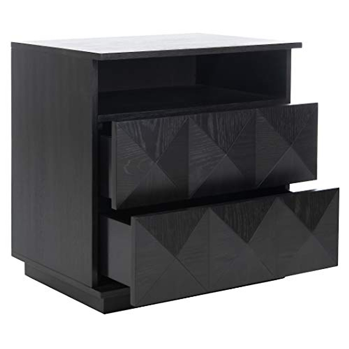 Safavieh Couture Home Patty Modern Black 2-drawer Nightstand